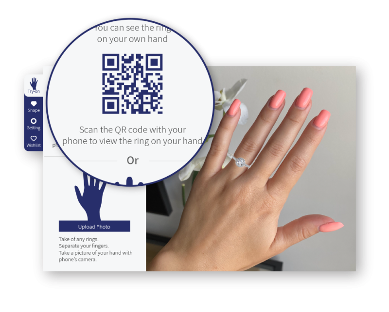 AR Button - AI-Based Virtual Try-On Augmented Reality Jewelry & Watches